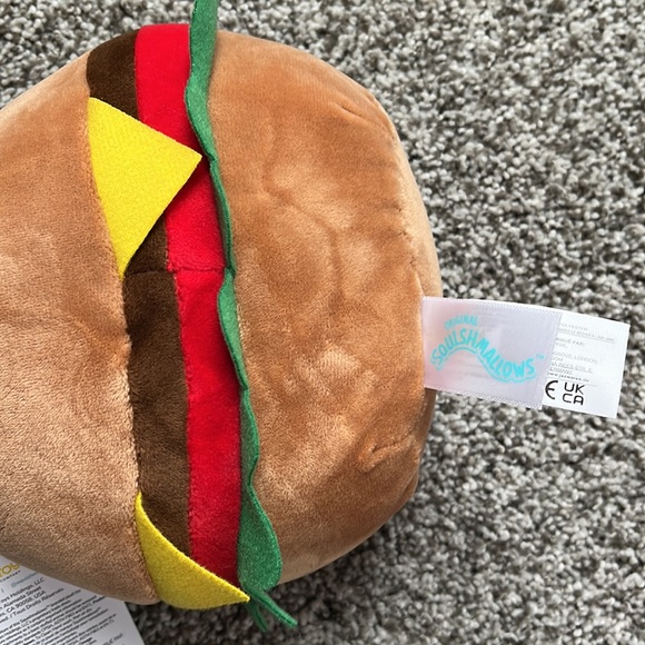 Squishmallows | Toys | Squishmallows Carl The Cheeseburger 5 Plush Food ...
